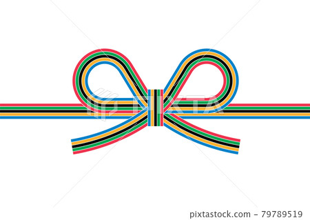 ribbon, ribbons, japanese envelope decoration - Stock Illustration ...
