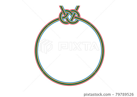 Five colors of colorful traditional Japanese... - Stock Illustration ...