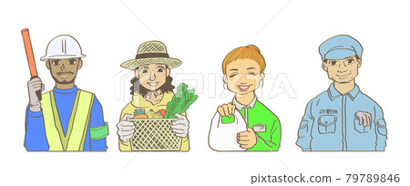 Foreign workers - Stock Illustration [79789846] - PIXTA