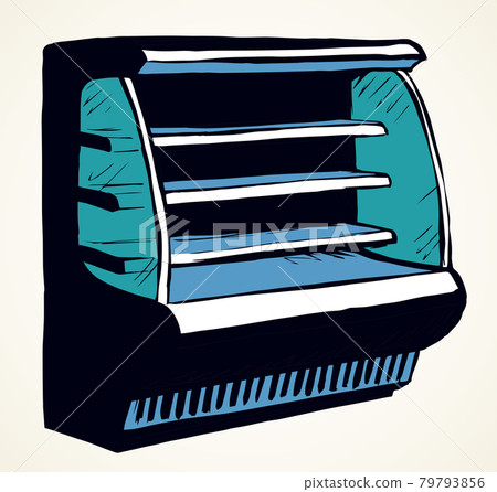 Freezer to store. Vector drawing - Stock Illustration [79793856] - PIXTA