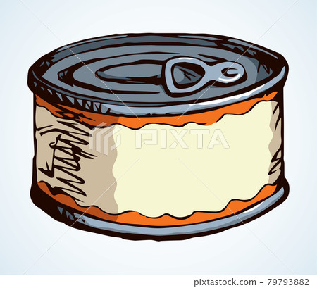 Fish Can. Vector drawing icon - Stock Illustration [79793882] - PIXTA