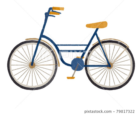 Blue bicycle - Stock Illustration [79817322] - PIXTA