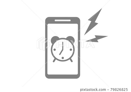 Smartphone alarm function vector - Stock Illustration [79826825] - PIXTA