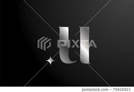 U alphabet letter icon design with star... - Stock Illustration ...