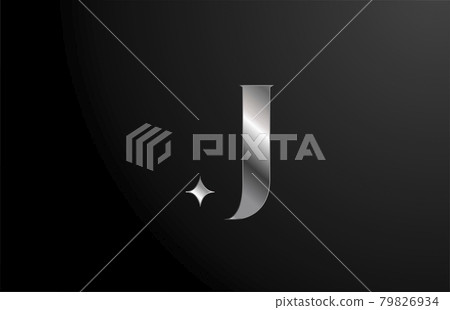J alphabet letter icon design with star... - Stock Illustration ...
