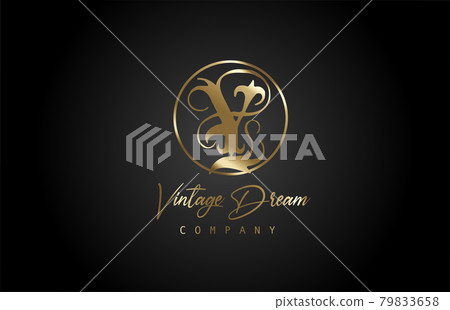 Y gold golden alphabet letter icon logo.... - Stock Illustration ...