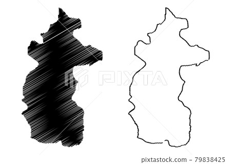 Kasai-Central Province map vector.... - Stock Illustration [79838425 ...