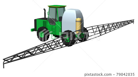 Spray tractor - Stock Illustration [79842835] - PIXTA