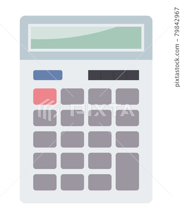 Simple calculator illustration no numbers - Stock Illustration ...