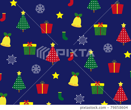 Christmas motif pattern background illustration... - Stock Illustration ...