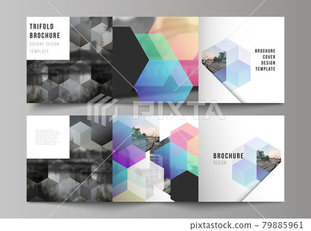 Vector layout of square format covers design... - Stock Illustration ...
