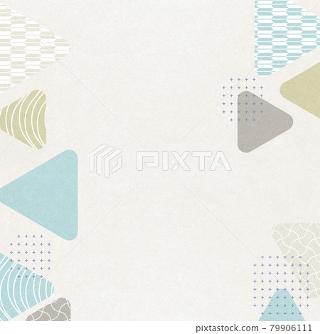 Japanese style background material triangle... - Stock Illustration ...