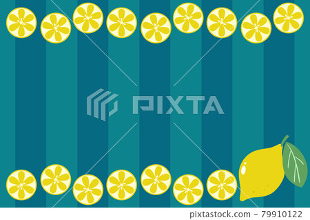 Lemon background rectangular blue green stripe - Stock Illustration ...