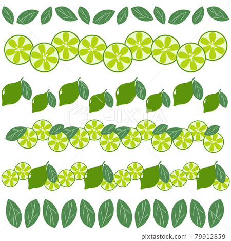 Lime line set - Stock Illustration [79912859] - PIXTA