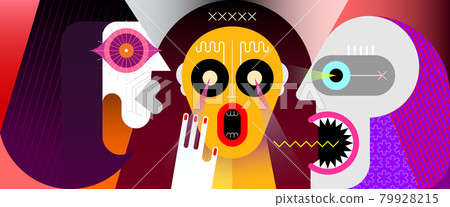 Hot Discussion-插圖素材 [79928215] - PIXTA圖庫