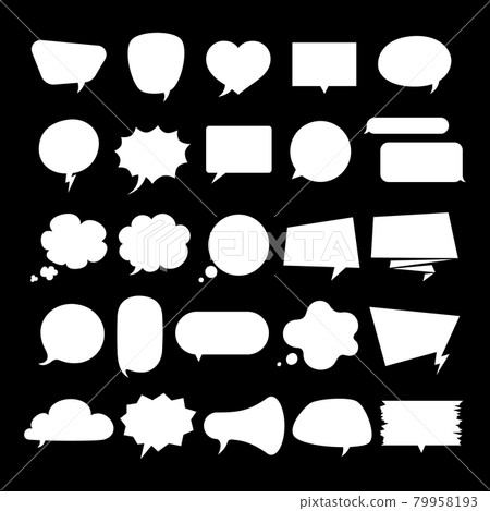 Set speech bubbles. Collection message clouds.... - Stock Illustration ...