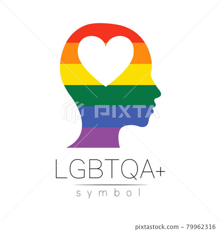 Vector LGBTQA logo symbol. Pride flag... - Stock Illustration [79962316 ...