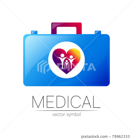 First Aid Logo Vector Medicine Symbol with Help... - Stock Illustration ...