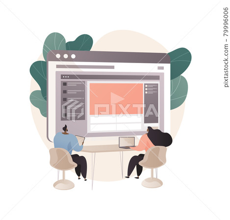 Visual storytelling abstract concept vector... - Stock Illustration ...