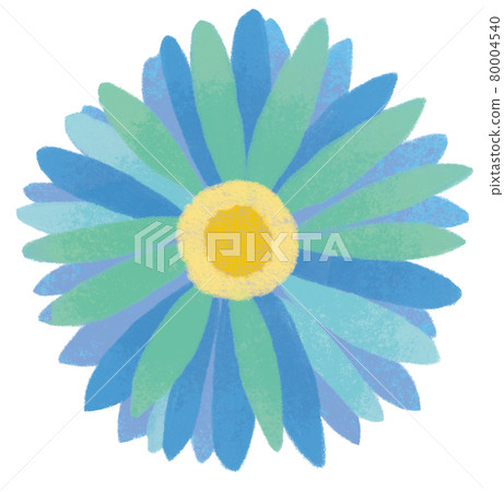 Blue Gerbera - Stock Illustration [80004540] - PIXTA