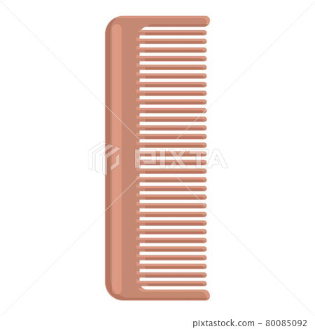 Plastic comb icon cartoon vector. Hair brush - Stock Illustration ...