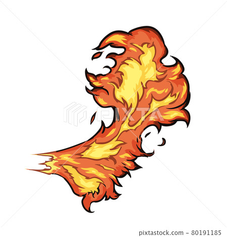 American comics flame - Stock Illustration [80191185] - PIXTA