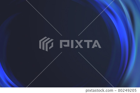 Blue light wave border background - Stock Illustration [80249205] - PIXTA
