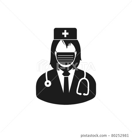 Female Surgeon Icon. Editable Vector Symbol... - Stock Illustration ...