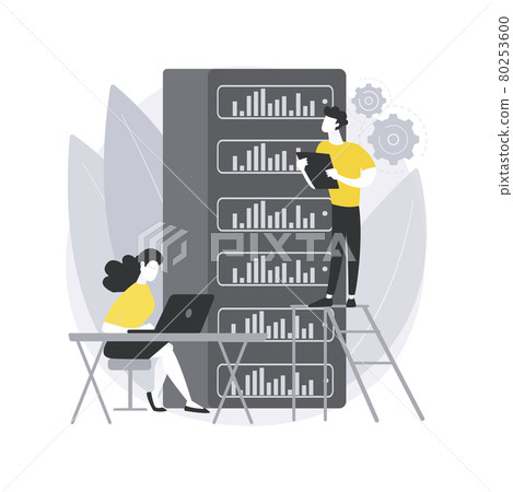 Big data storage abstract concept vector... - Stock Illustration ...