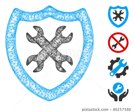 Security Configuration Web Vector Mesh... - Stock Illustration ...