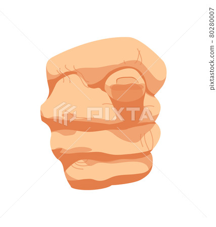 Fig Sign Hands Gesture Poster Vector Illustration - Stock Illustration ...