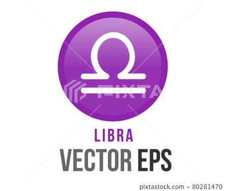 vector gradient purple Libra astrological sign...-插圖素材 [80281470] - PIXTA圖庫