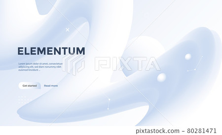Neumorphism poster with gradient light wave. - Stock Illustration ...