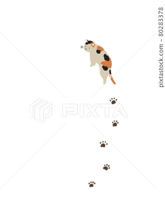 Cat turning around-Mike cat - Stock Illustration [80283378] - PIXTA