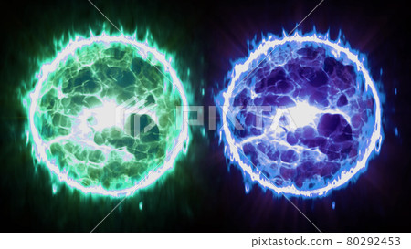 Energy ball ball sphere energy power CG... - Stock Illustration ...