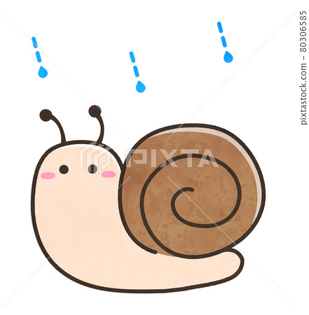 Deformed snails and rain - Stock Illustration [80306585] - PIXTA