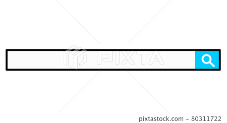 Light blue square search engine - Stock Illustration [80311722] - PIXTA