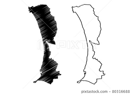 Callao Region map vector.... - Stock Illustration [80316688] - PIXTA