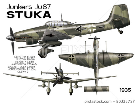 Ju88 Stuka - Stock Illustration [80325757] - PIXTA