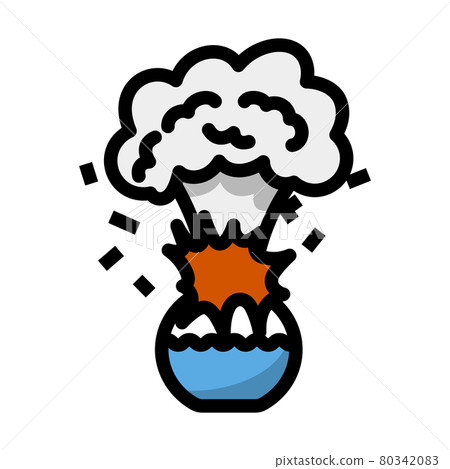 Icon Explosion Of Chemistry Flask - Stock Illustration [80342083] - PIXTA