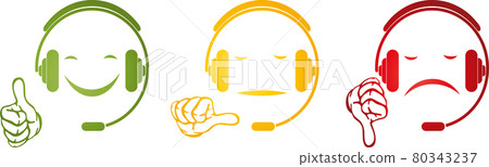 Male, Face, Smiley, Rating, Support, Icon - Stock Illustration ...