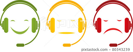 Male, Face, Smiley, Rating, Support, Icon - Stock Illustration ...