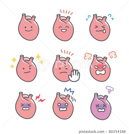 Facial expression set about emotions of the... - Stock Illustration ...