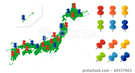 Map of Japan, Election, Nationwide, Japan, Map,... - Stock Illustration ...