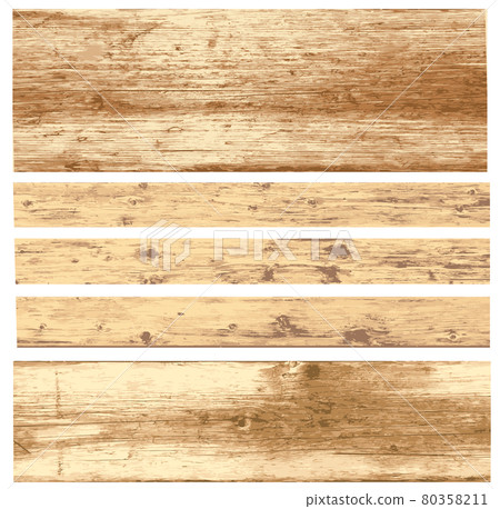 Wood board vector illustration - Stock Illustration [80358211] - PIXTA