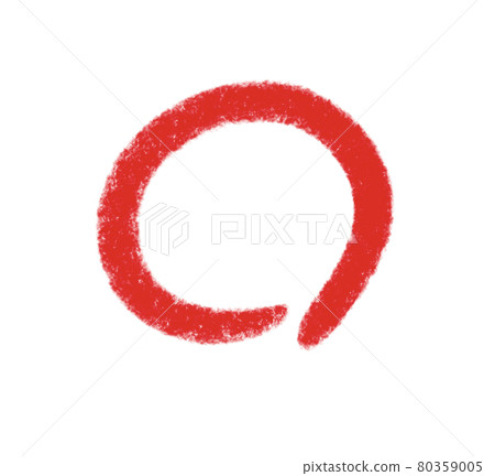 Circle illustration red pen highlight important - Stock Illustration ...