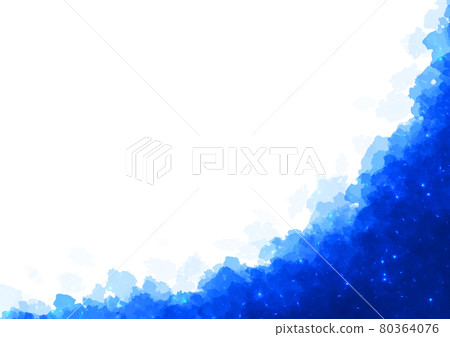 Simple and beautiful blue starry sky frame... - Stock Illustration ...
