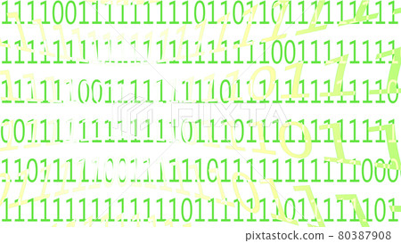 A row of numbers that are distorted and emerge... - Stock Illustration ...