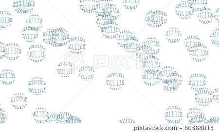 A myriad of rows of numbers 0 and 1 on a large... - Stock Illustration ...