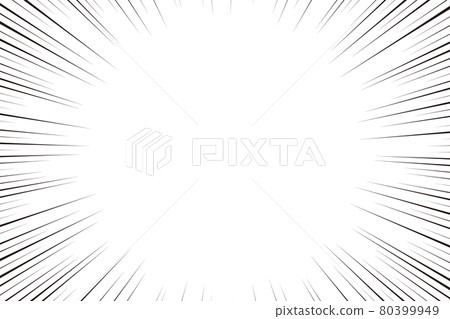 Concentrated line like manga (horizontally long) - Stock Illustration ...